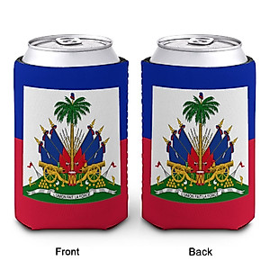 2 PCS Haiti Flag Cup Can Cooler Party Gift Beer Drink Coolers Coolies