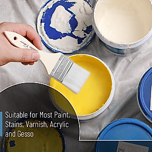 Bates- Chip Paint Brushes, 18 Pack, 1", 2", 3", Synthetic Bristles Painting Brushes, Paint Brushes Set, Chip Brush, Painting Brush, Wood Stain Brush Set, Chip Paint Brushes for Paint, Chip Brushes