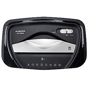 Aurora AU1230XA Anti-Jam 12-Sheet Crosscut Paper and Credit Card Shredder with 5.2-gallon Wastebasket