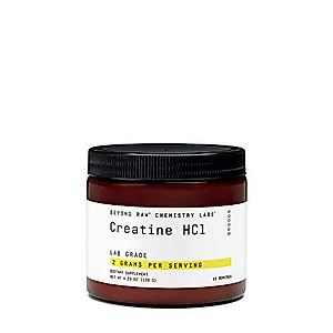BEYOND RAW Chemistry Labs Creatine HCl Powder | Improves Muscle Performance | 60 Servings