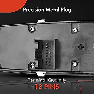 A-Premium Master Power Window Switch Compatible with Porsche Cayenne 2011-2014, Macan 2015, Panamera 2010-2015 Hatchback, Front Left Driver Side, Replace# 7PP959858MDML