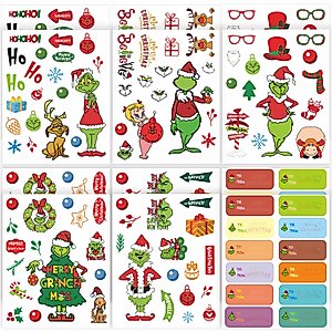 Funny Christmas Gift Tags Stickers, Make Your Own Christmas Sticker Toys for Kids, Christmas Gift Name Labels for Xmas Home Classroom Decorations