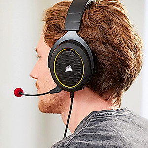 weishan HS60 Pro Mic Replacement for Corsair HS50, HS60, HS70 Gaming Headset Detachable Microphone Gaming Headset on PS5, PS4, PC, Xbox, Noise Cancelling 3.5mm Black