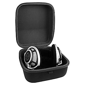 Geekria Shield Case for Large Sized Over-Ear Headphones, Replacement Protective Hard Shell Travel Carrying Bag with Cable Storage, Compatible with Beyerdynamic DT880Pro, AKG K701 Headsets (Black)
