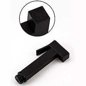 MINJING Hand Held Bidet Sprayer for Toilet, Brass Single Handle Bidet Faucet, Wall Mounted Bidet Faucets, Hygienic Shower Tap, Cold and Hot Water Mixer Bidet Tap