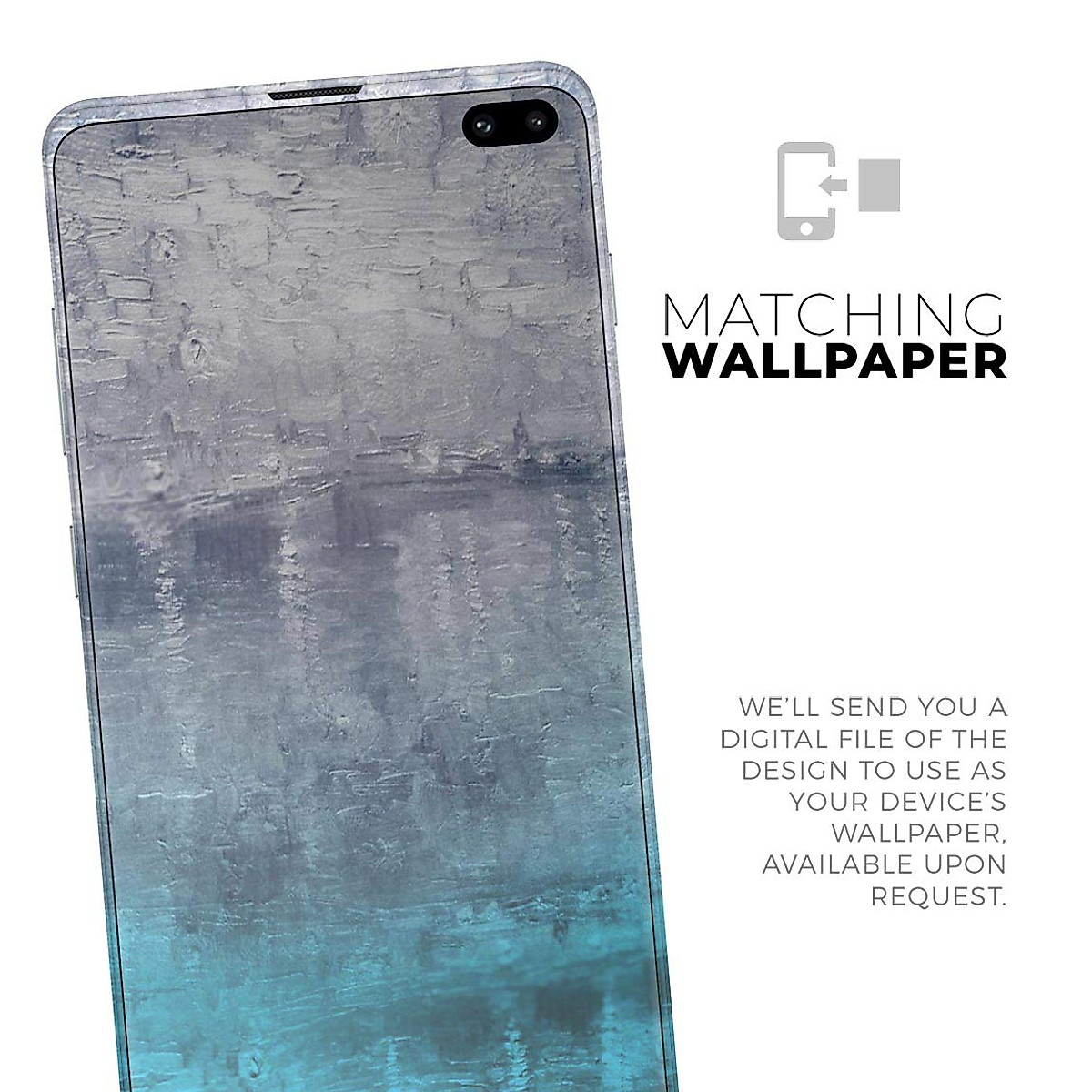 DesignSkinz Abstract Oil Painting Protective Vinyl Decal Wrap Skin Cover Compatible with The Samsung Galaxy S20 (Screen Trim & Back Glass Skin)