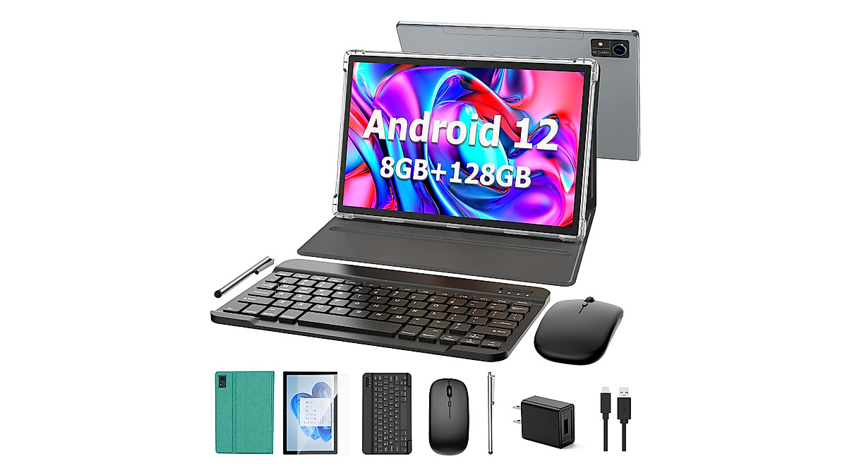 YOBANSE 10" Android Tablet - 8GB RAM, 128GB Storage