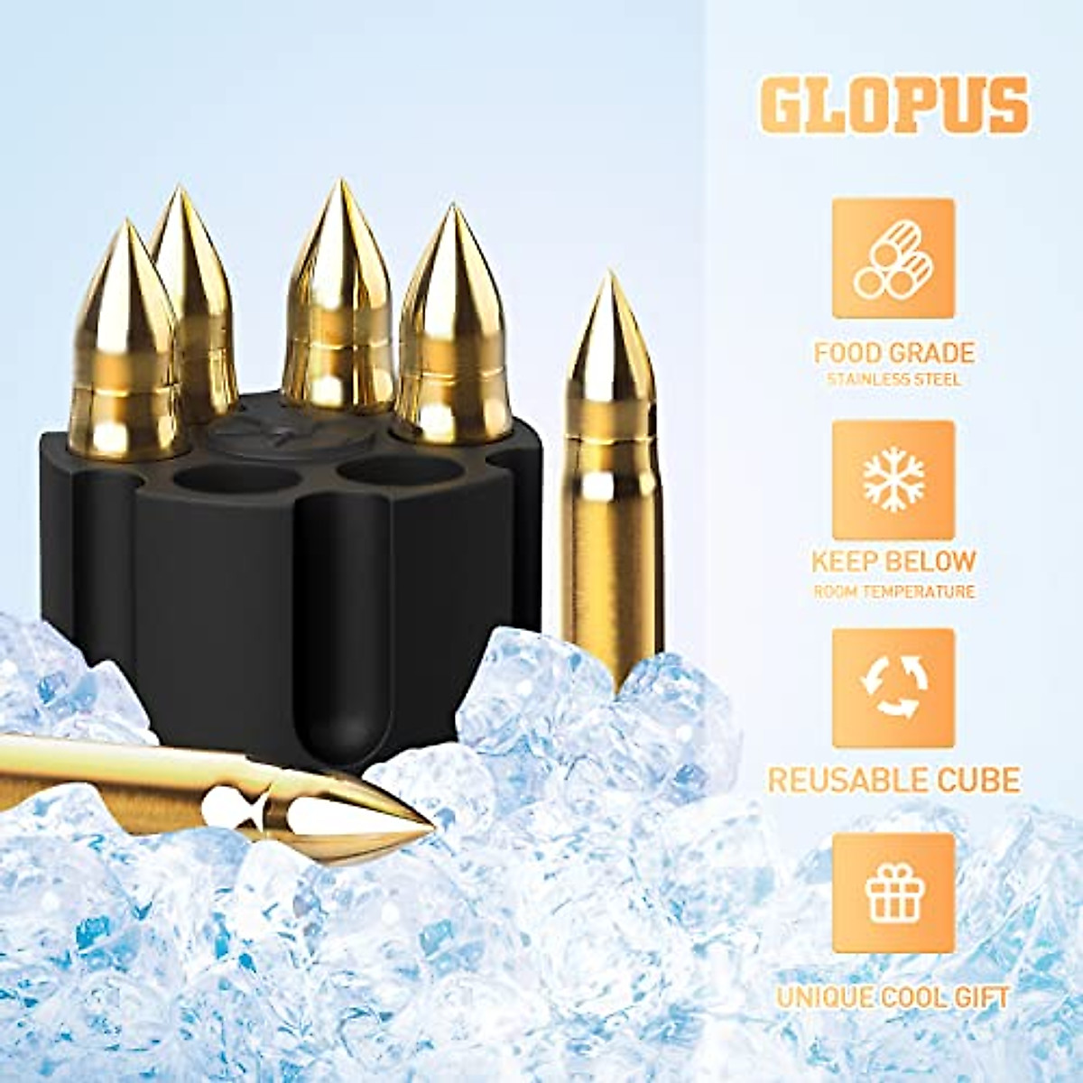 Gifts for Men Dad, Valentines Day Gifts for Boyfriend Husband, Whiskey Stones, Unique Anniversary Birthday Gift Ideas for Grandpa Uncle, Man Cave Stuff Cool Gadgets Retirement Bourbon Presents