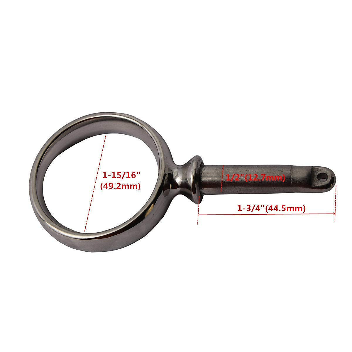 Hoffen Boat Stainless Steel Oarlock Socket Side Mount Rowlock Paddle Brackets (2 Pack)