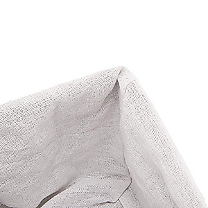 EZOWare Set of 3 Natural Seagrass Baskets with Hanging Tray, Wall Mountable Storage Wicker Container Bins Set with Removal linens