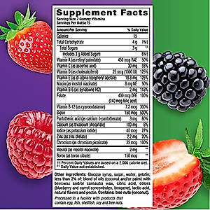 vitafusion Women’s Daily Gummy Multivitamin: vitamin C & E, Delicious Berry Flavors, 150ct (75 day supply), from America’s number one Gummy Vitamin Brand