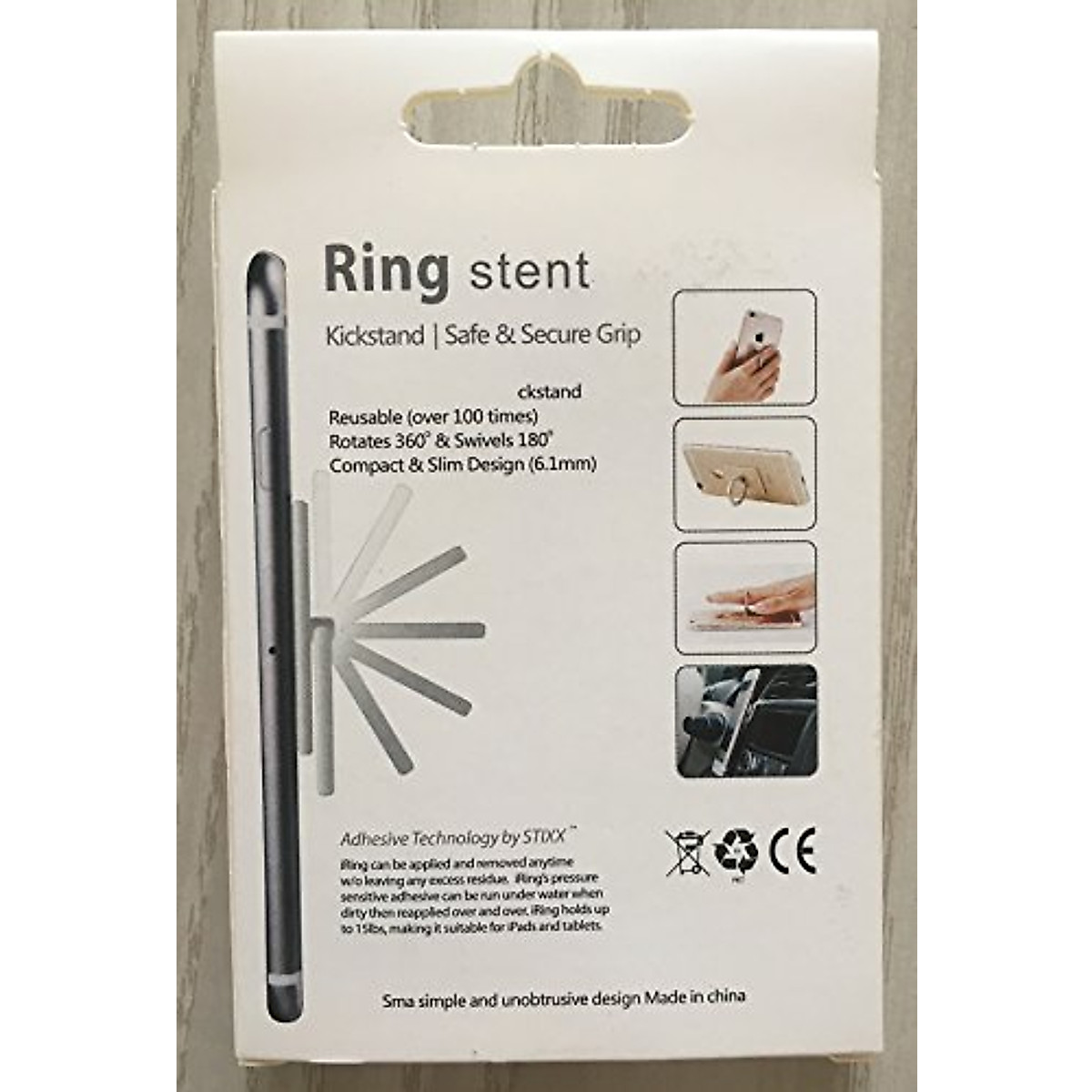 Taoloop Rainbow Colorful Grapefruit Shape Smart Phone Ring 360 Degree Rotate Freely Ring/Kickstand/Safe & Secure Grip for iPhone 6s, 6, 7, 7 Plus, 8, 8 Plus, X, Samsung Galaxy S6, S7, S8, S9, iPad