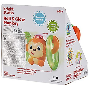 Japan Kids Toys - Bright Starts Bright Starts roll & Glow Monkey (52181) by Kids II *AF27*