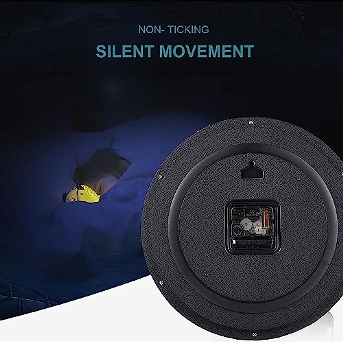 LAIGOO 12 inch Gold Wall Clock Analog, Silent Non-Ticking, Decorative Modern Wall Clock Battery Operated for Living Room Bathroom Bedroom Kitchen Office School