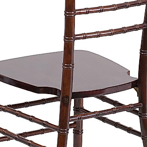 Flash Furniture HERCULES Series Fruitwood Chiavari Chair, 18"D x 15.75"W x 36.25"H, Set of 1