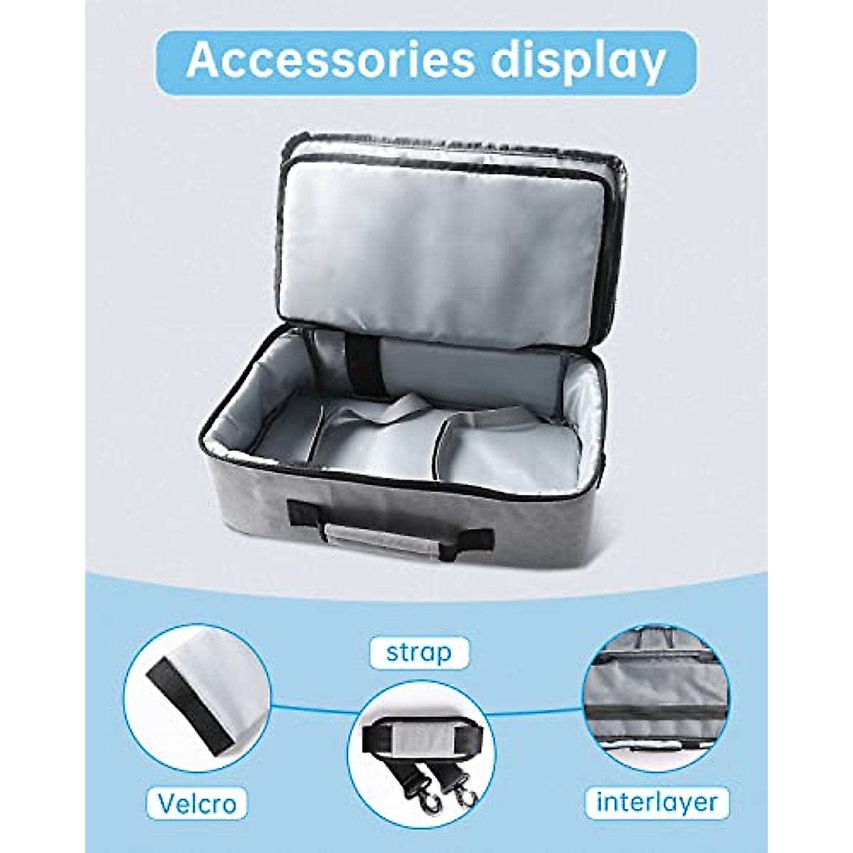 HISION Projector Bag Mini Projector Case Portable Case for Mini Projector and Accessories