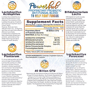 Restoration Toenail Fungus Treatment Probiotic Pills - Nail Fungus Treatment For Toenail, fungus Fungi Foot Repair Extra strength, Intensive Toe Nail renewal feet Fungus Supplement - Month Supply 60ct