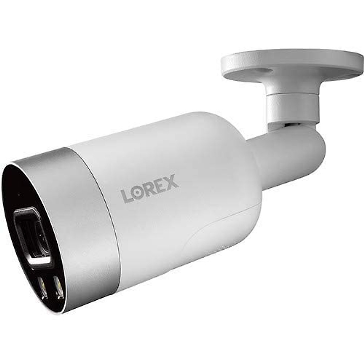 Lorex E891AB Indoor/Outdoor 4K Ultra HD Smart Deterrence IP Security Bullet Camera, 150ft IR Night Vision, Color Night Vision, Audio, Only Camera No Cable (Renewed)