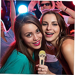 Milisten 4pcs phone microphone mini karaoke vocal mobile microphone stereo microphone female adapter microphone for singing portable mic Singing Microphone plastic miniature tablet