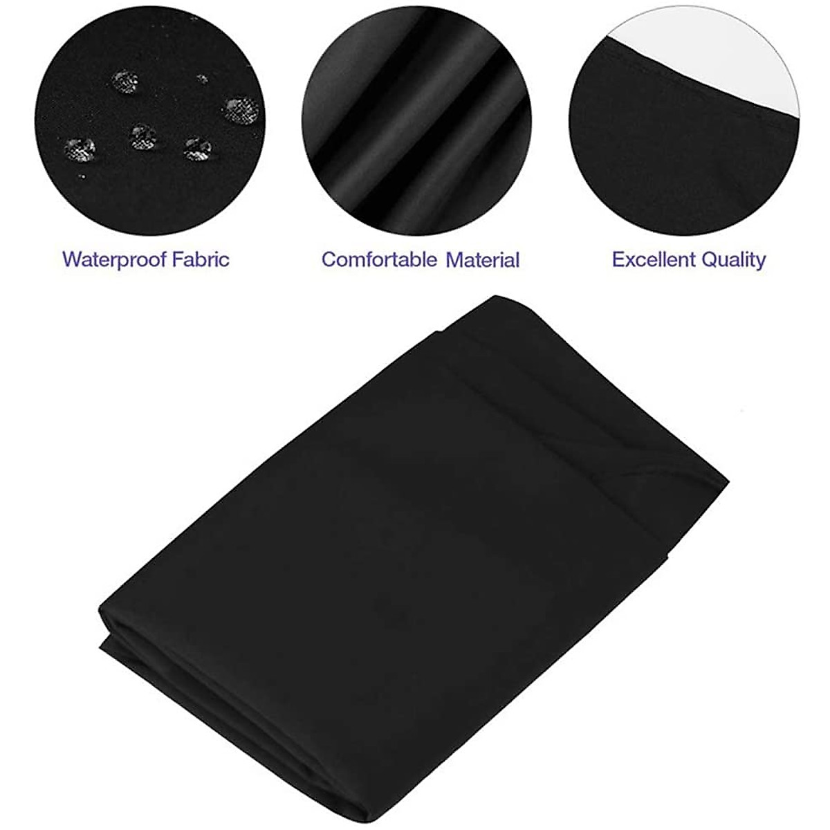 Black Waterproof Hair Salon Cape Professional Barber Cape with Metal Snap Closure Hair Cutting Cape (Black-5 Pack)