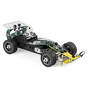 Meccano Erector Roadster 5-in-1 Building Kit, 174 Parts, STEM Engineering Education Toy for Ages 8 and Up