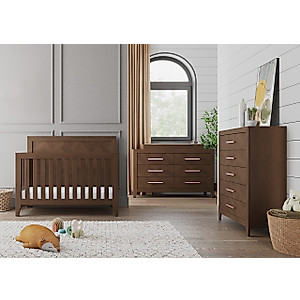Child Craft Kieran Changing Table Topper, Convert Dresser into a Changing Table Surface, Securely Attaches, Non-Toxic, Baby Safe Finish (Toasted Chestnut)