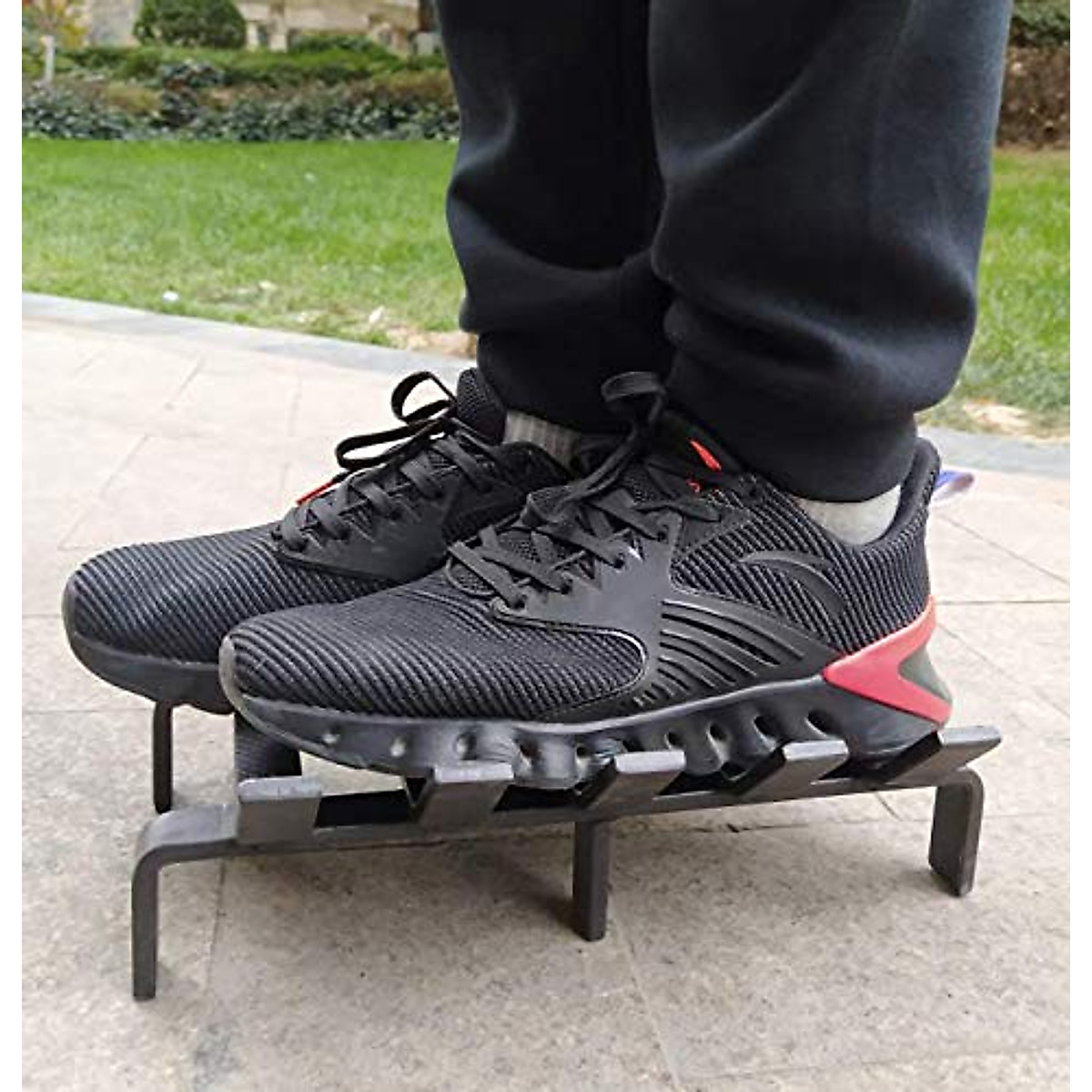 Hi-Flame Log Grate Heavy Duty Solid Steel Burning Fireplace Wood Stove Firewood Holder, 13 INCH, 13 x 10 x 4 Inch Matt Black