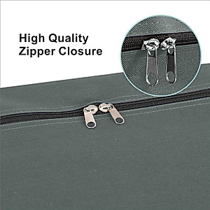 HYPER VENTURE Folding Mattress Storage Bag - Durable Carry Case Fits for Tri-Fold Up to 6 inches Queen Mattress, Grey