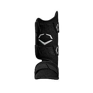 EvoShield PRO-SRZ Batter's Leg Guard, Black - Right-Handed Hitter