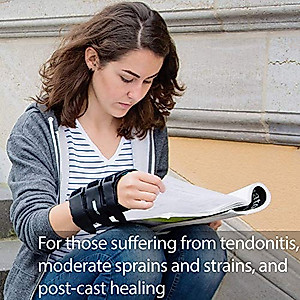 Ossur Formfit Wrist Brace for Treatment of Tendonitis, Carpel Tunnel, Post Cast Healing and Soft Tissue Injuries | Wrist Immobilization, Breathable Material, Custom Fit | 8" Version (Left, Small)