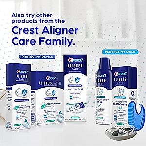 Crest Aligner Care Deep Cleaning Anti-Bacterial Tablets for Aligners, Retainers, Mouthguards, 60-Count, Pack of 3