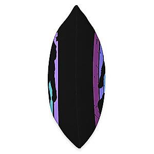 Lush Bigfoot Retro Bigfoot Believe Yeti Purple Pink Graphic Designs Cool Throw Pillow, 18x18, Multicolor