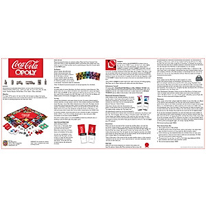 MasterPieces Opoly Board Games - Coca-Cola Opoly - Officially Licensed Board Games for Adults & Families