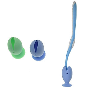 NC 6 Pieces Silicone Travel Toothbrush Cover Case with Suction Cap, Toothbrush Cover Holder for Kids, Portable Toothbrush Head Covers for Home, Camping, School