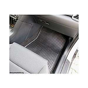 Black Rubber Car Floor Mats VD569 All Weather Odorless Car Floor Mat Liners 4-Piece Set Car Accessories Compatible with Ford Focus C-Max C-Max Type C214 2004 2005 2006 2007 2008 2009 2010