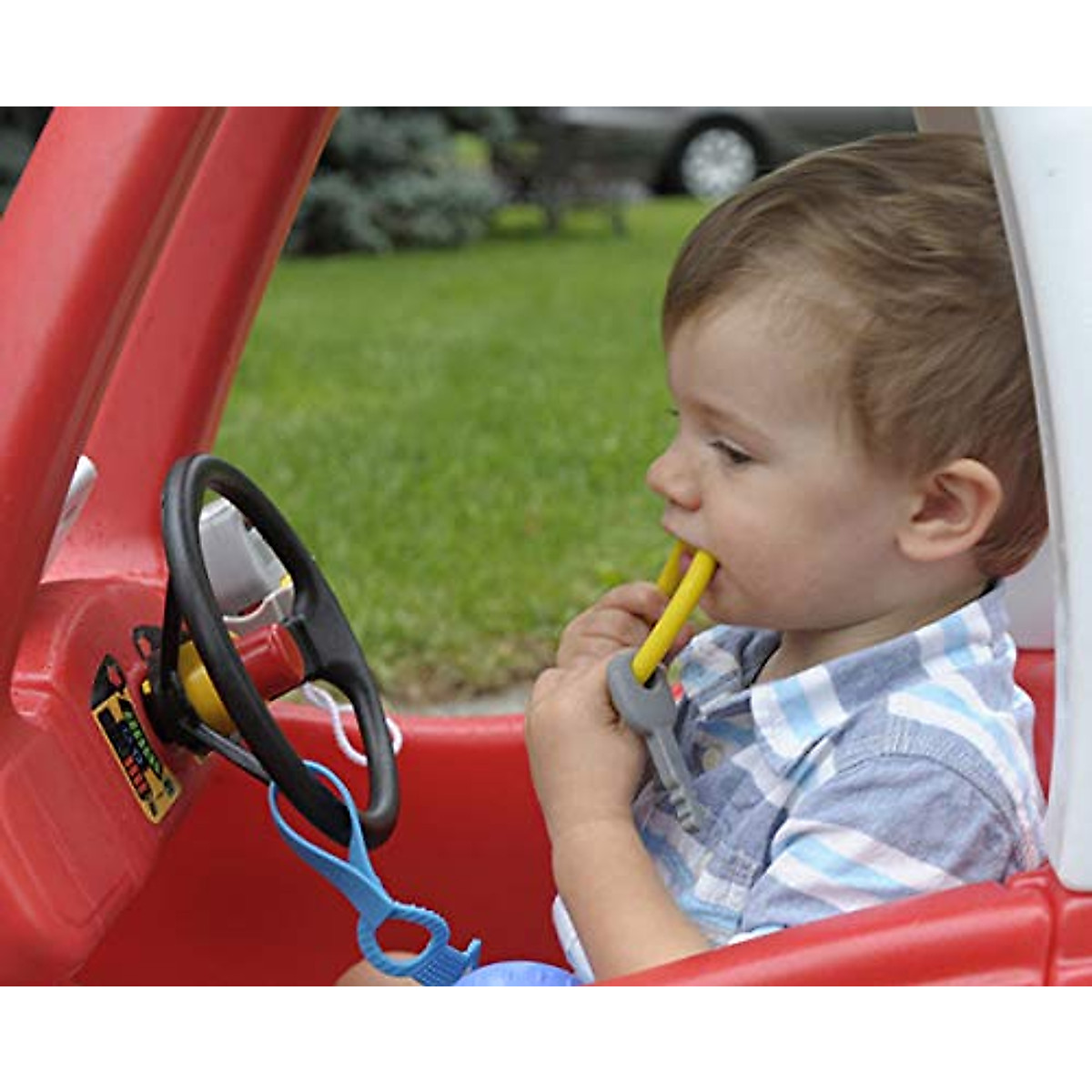 4PK Toy Safety Straps, Stretchable Silicone Pacifier Clips Baby Toddler Bottle Toy Harness Straps for Strollers, High Chair, Shopping Trolley,Cars,Hanging Baskets,Cribs,Bags