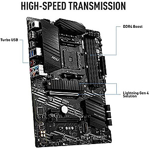 INLAND Micro Center AMD Ryzen 5 5600X Desktop Processor 6-core 12-Thread Up to 4.6GHz Unlocked with MSI B550-A PRO AM4 DDR4 ATX Motherboard PCIe 4.0 M.2 USB 3.2 Gen 2