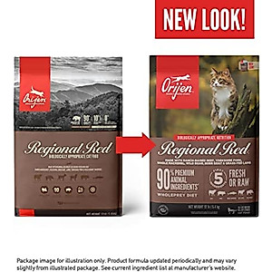 Orijen 2 Pack of Regional Red Biologically Appropriate Cat Food, 4 Pounds Each, Grain-Free, Made in The USA