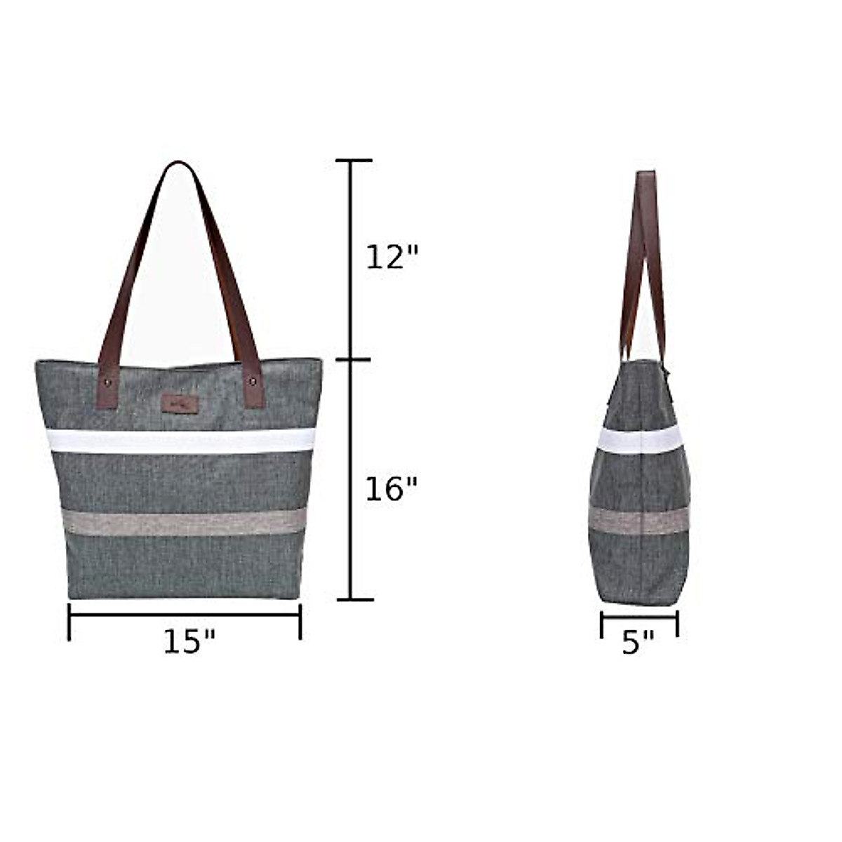 Aleah Wear Shoulder Tote Bag Purse Top Handle Satchel Handbag For Women Work College Travel Business Shopping Casual Upgraded