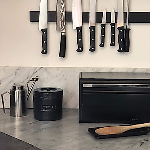 Fox Run Bacon Grease Container, 5 x 5.5 inches, Black