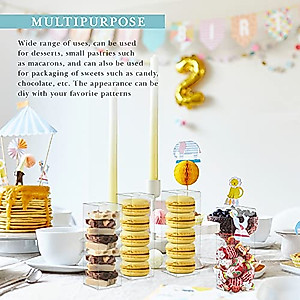 BILLIOTEAM 36 PCS Clear Gift Favor Boxes Candy Gift Box Clear Rectangle Box Plastic Box Transparent Candy Box Chocolate Cookies Treat Boxes For Christmas,Wedding,Party,Gift Wrapping(2" X 2" X 6")