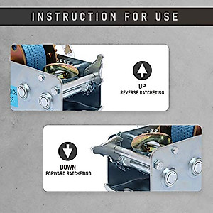 Boat Winch Strap with Hook 3200 lbs ATV - Heavy Duty Hand Crank Winch - Best Boat Trailer Winch(Mount Plate with 5 Bolts Included)