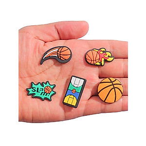 Hevmeg Sports Shoe Charms for Shoes,Baseball Softball Soccer Football Basketball Charms for Boy Girl Women Men