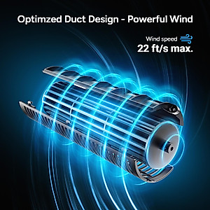 DR.PREPARE Tower Fan for Bedroom, 28 dB Quiet Personal Fan, 3 Speeds, Detachable Washable Bladeless Fan, 80° Oscillating Fans for Indoors, 16 Inch Portable Table Desk Fan for Home, Office