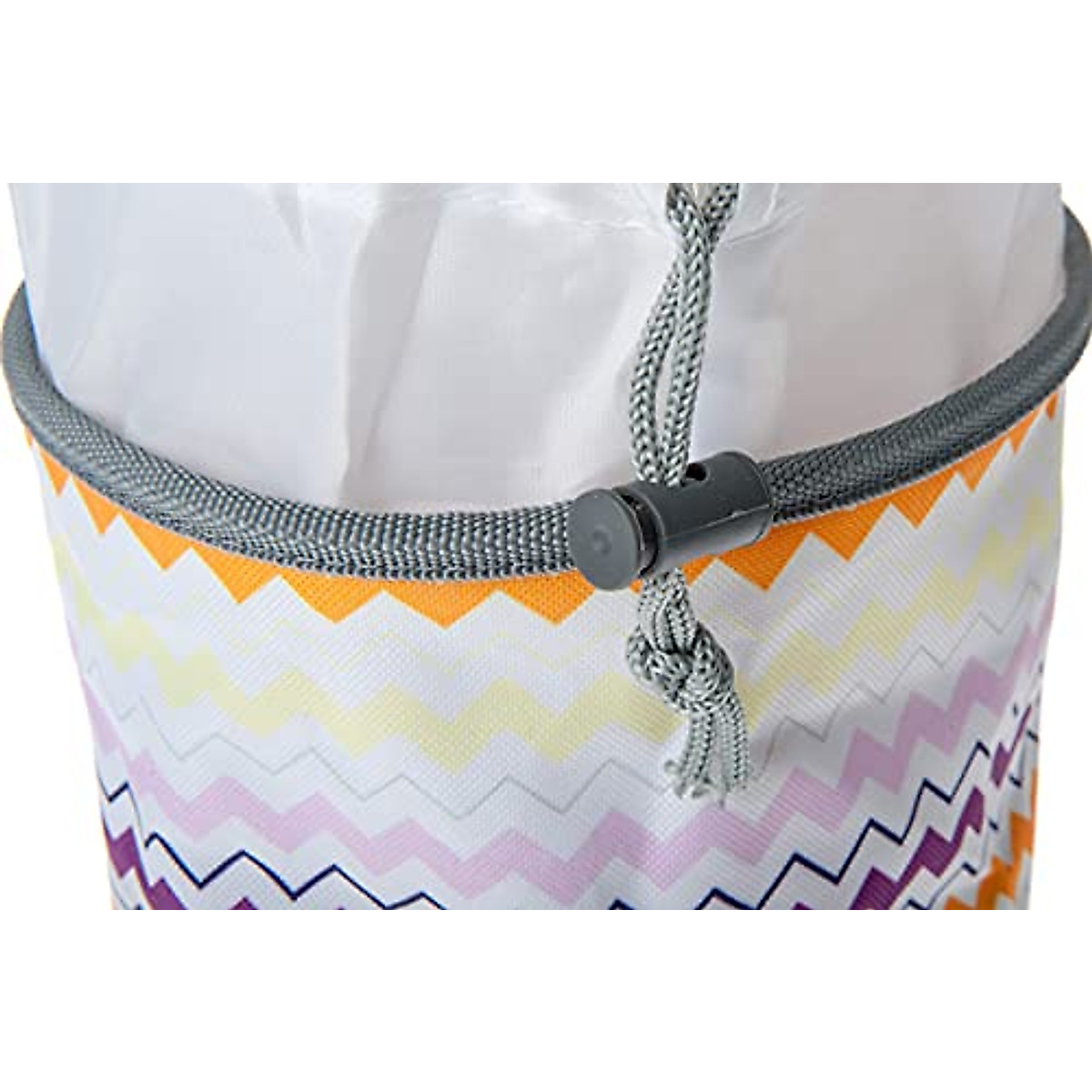 FRANK PRESSIE Clothespin Bag for Outdoor Clothesline Waterproof with Closing String and Hanging Hook for Line with 40 Pcs Eco Wooden Clothes Pins in Peg Organizer