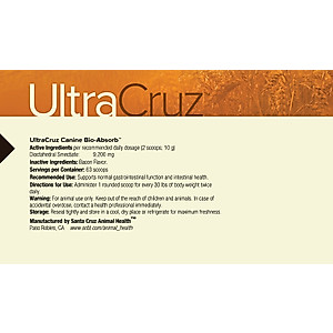 UltraCruz Canine Bio-Absorb Supplement for Dogs, 63 Scoops, Powder (31 Day Supply)