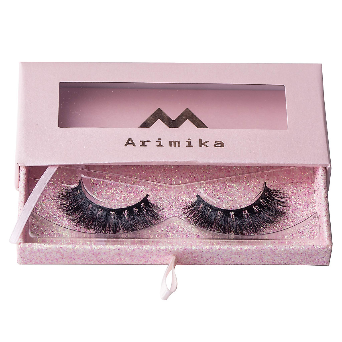 Arimika Fluffy Long Thick Dramatic Look 3D Mink False Eyelashes, Handmade Reusable Lashes for Makeup D008