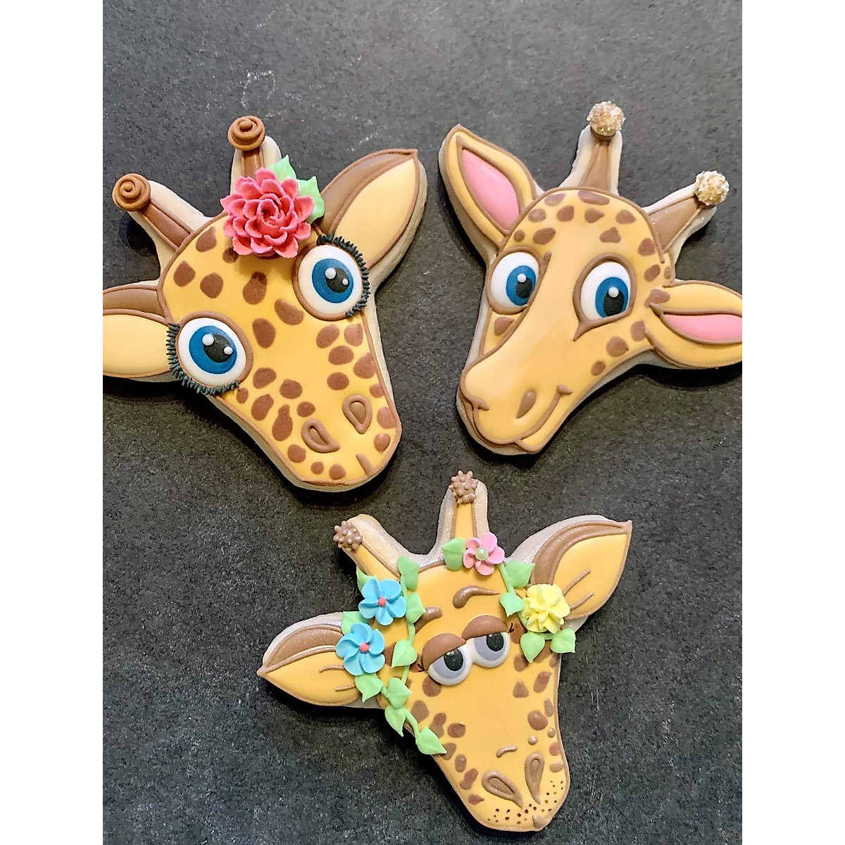 Giraffe Face Cookie Cutter, 4.25" Made in USA by Ann Clark