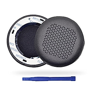 Aiivioll Replaceable Earmuffs Compatible with Duet BT,Duet Bluetooth Wireless Ear Pads Headphones Ear Pads Protein PU Leather Earpads Repair Parts（Black）