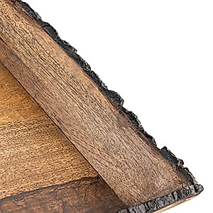 Darius Rectangle Wood Trays, Set of 2 Dining Room Table Centerpiece, Kitchen Island Décor Decorative Tray